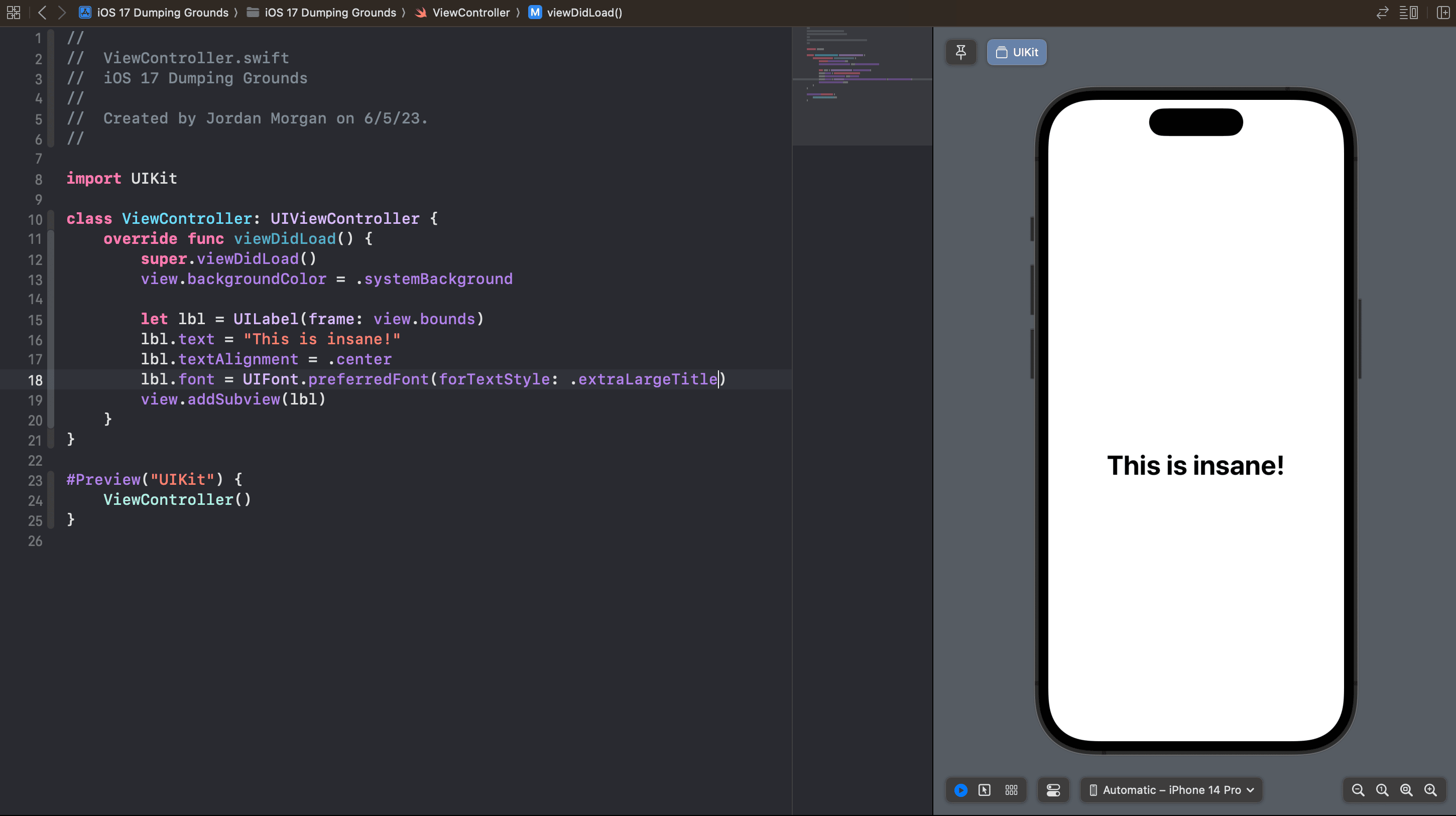 iOS 17: Notable UIKit Additions | Swiftjective-C iOS 17: Notable UIKit Additions | Swiftjective-C