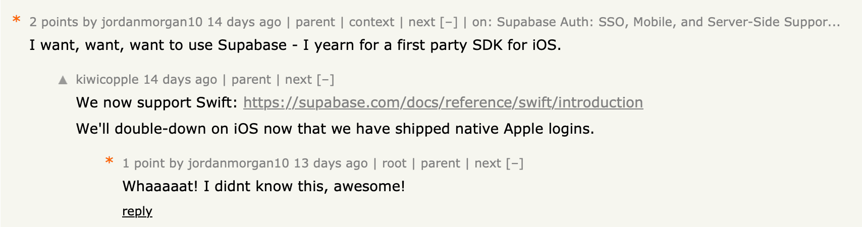 Spinning Up a Feature Request Screen with Supabase | Swiftjective-C Spinning Up a Feature Request Screen with Supabase | Swiftjective-C