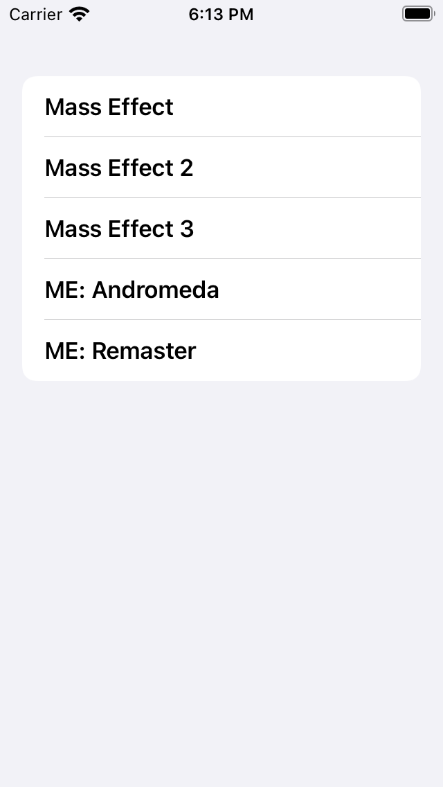 Uicollectionview With Uicontentconfiguration For Cells Compositional List Layout And Diffable